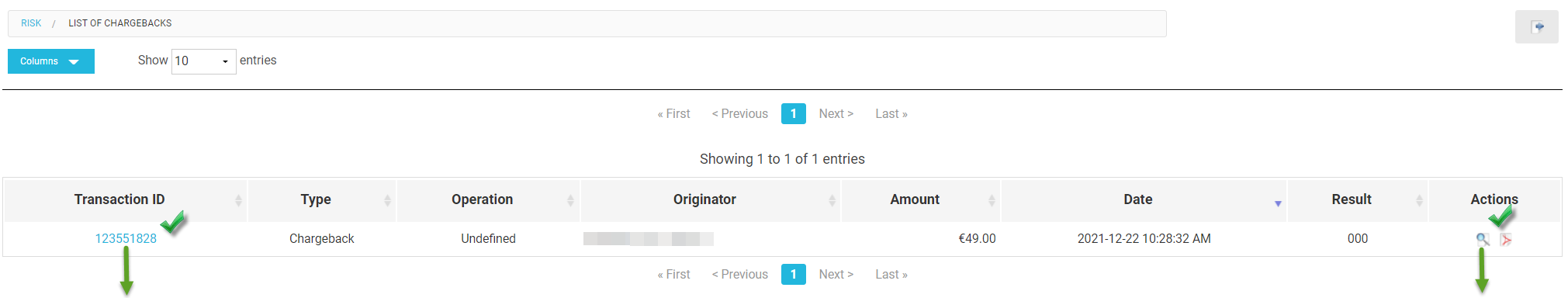 Chargebacks – PayXpert Support