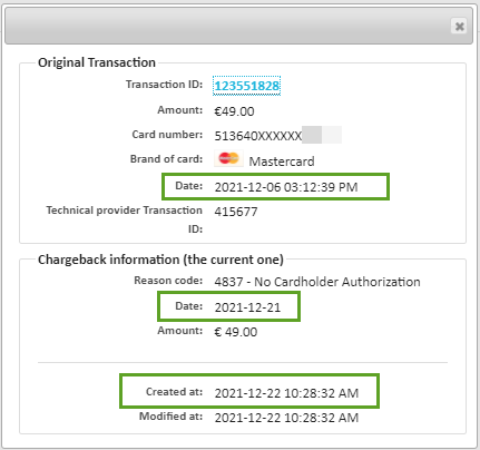 Chargebacks – PayXpert Support