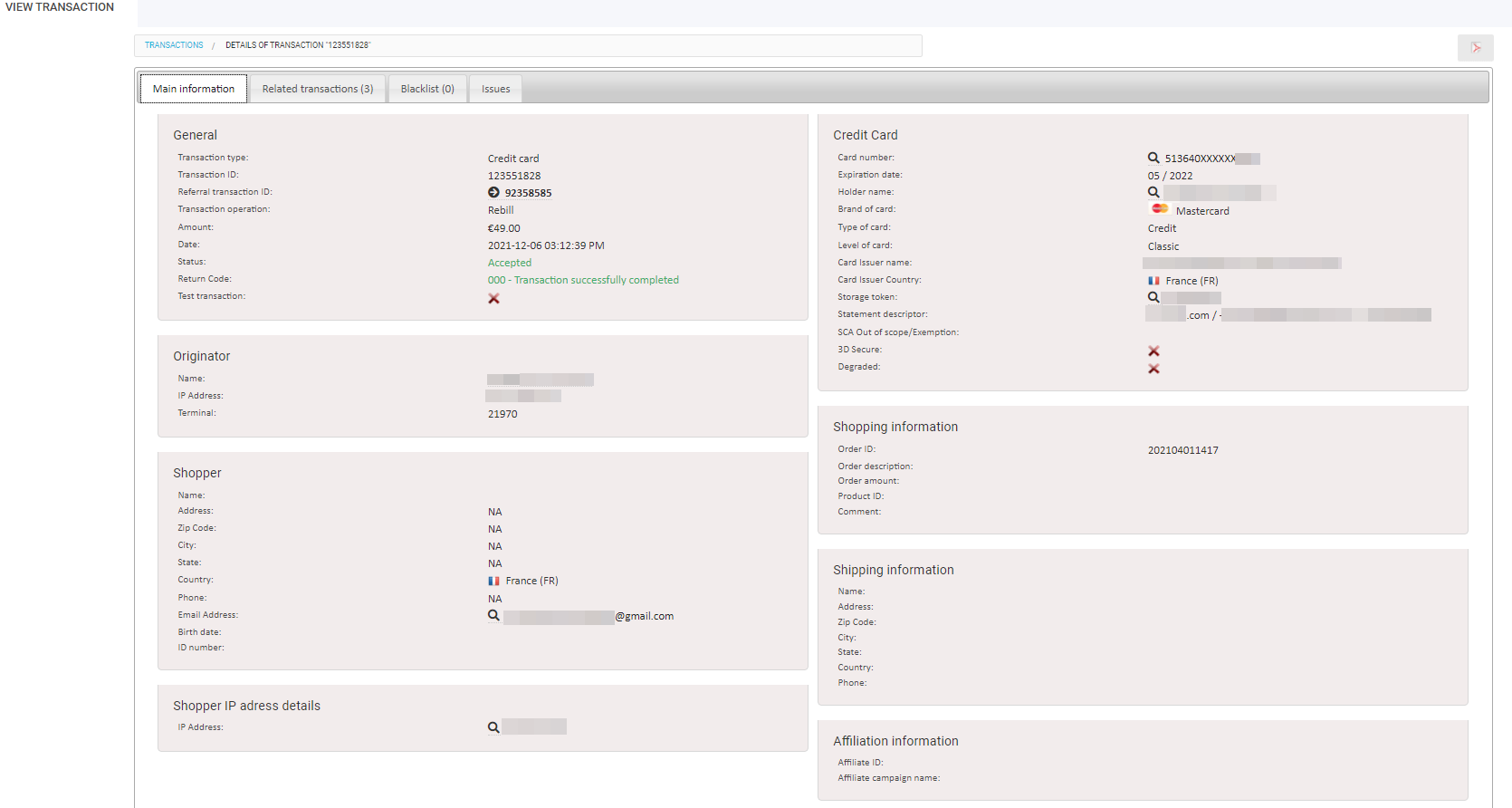 Chargebacks – PayXpert Support
