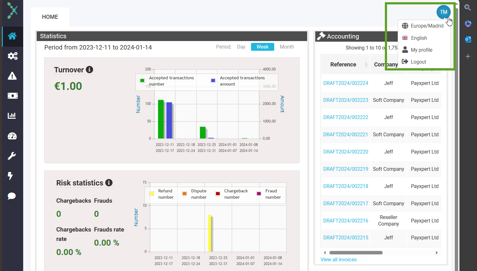 Navigating and using the Backoffice – PayXpert Support